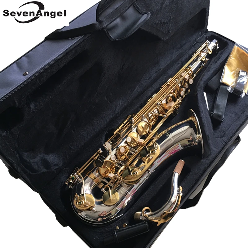 100-SevenAngel-Brand-Tenor-Saxophone-Bb-tone-Woodwind-Musical ...