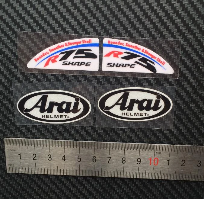 R75 shape 4packs Arai STICKER DECAL ADESIVO MOTO GP TUNING MOTORI ...