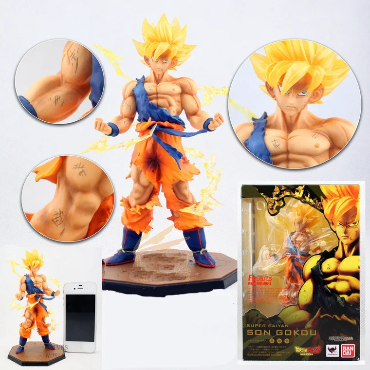 Dragon Ball Z Super Saiyan Son Goku Gokou Boxed PVC Action Figure Model ...