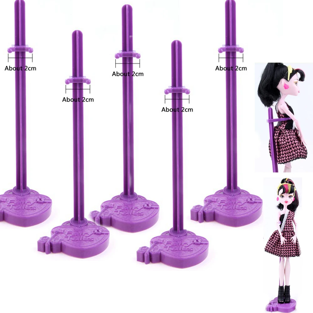 NK10 pcs/Set Doll's Stand Display Holder Purple Pink Blue For Monster ...
