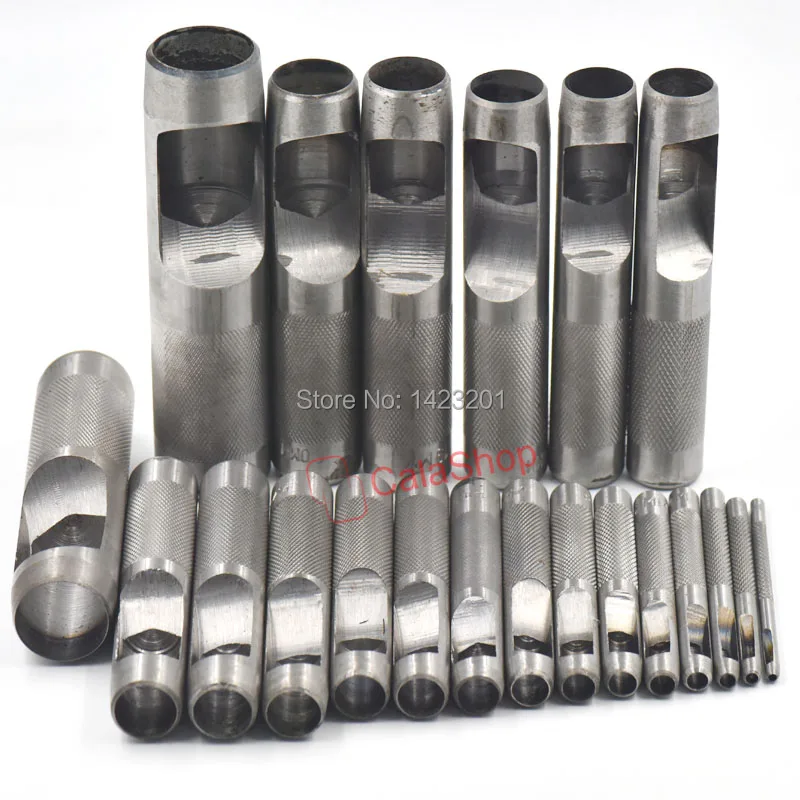 4 Pcs / Lot 16mm 17mm 18mm 19mm Steel Round Hole Punch Tool Hollow ...