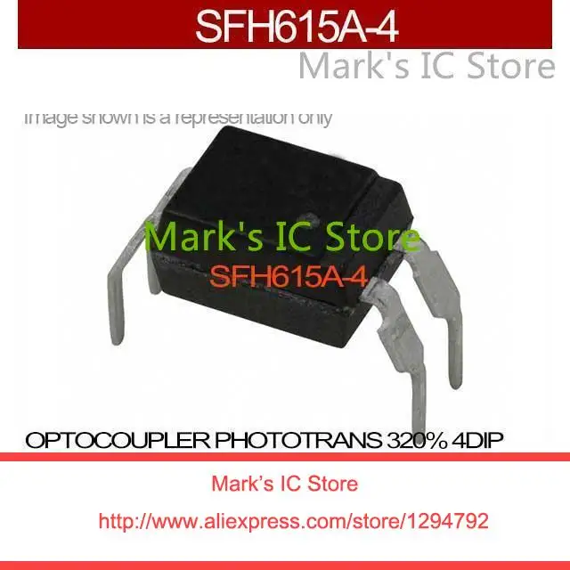 Sfh615a 4 optoacoplador PHOTOTRANS 320% 4DIP SFH615A Semiconductor Opto división 615A SFH615 ...