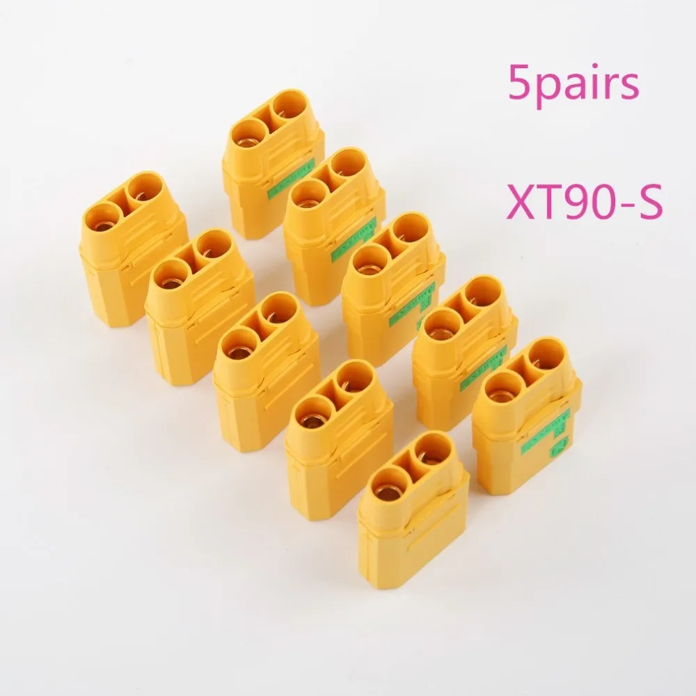 10pcs Anti Spark Connector Plug Male/Female XT90S XT90 S XT90 S FPV Drone Battery Connector RC ...