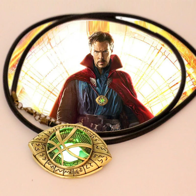 Doctor Strange Necklace Glow in Dark Eye Shape 6cm*4.3cm Pendant Movie ...