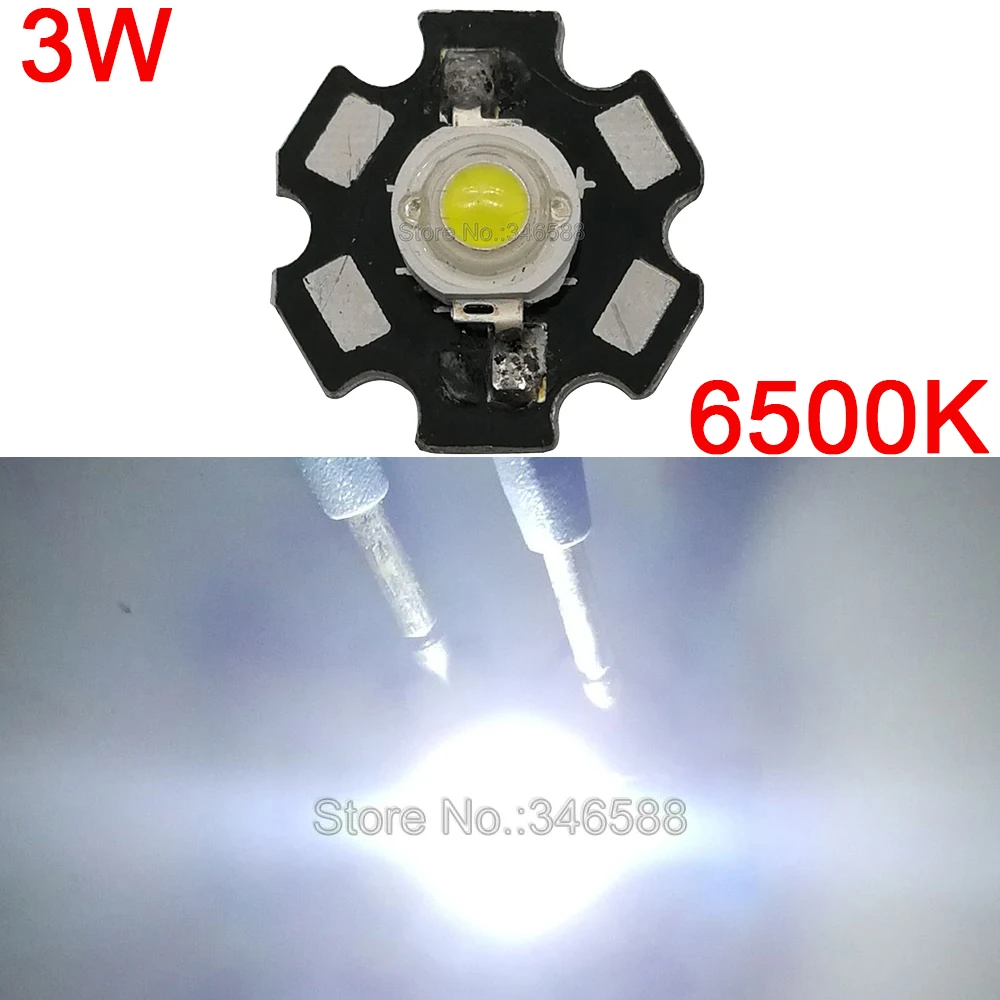 10PCS-3W-Cool-White-High-Power-LED-Lighting-Emitter-Diode-DC3-2-3-8V ...