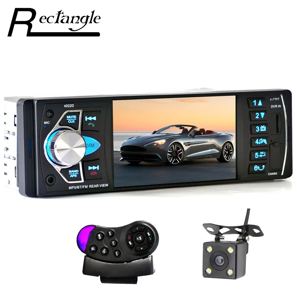 4022D 4.1 Inch 1 Single Din Car MP5 Video Player TFT Screen Stereo ...