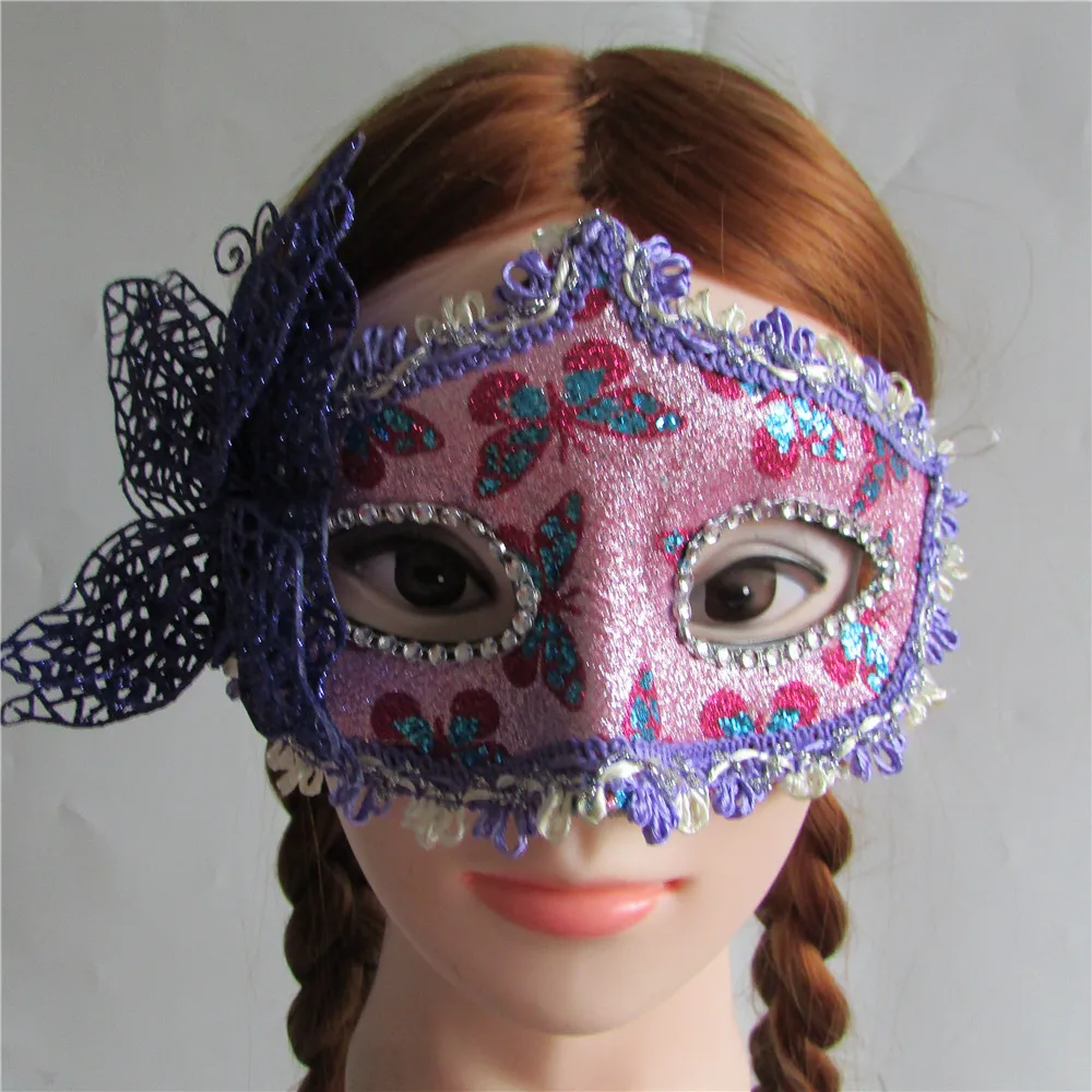 hot sell Party Mask purple Butterfly Princess Makeup Dance Masquerade ...