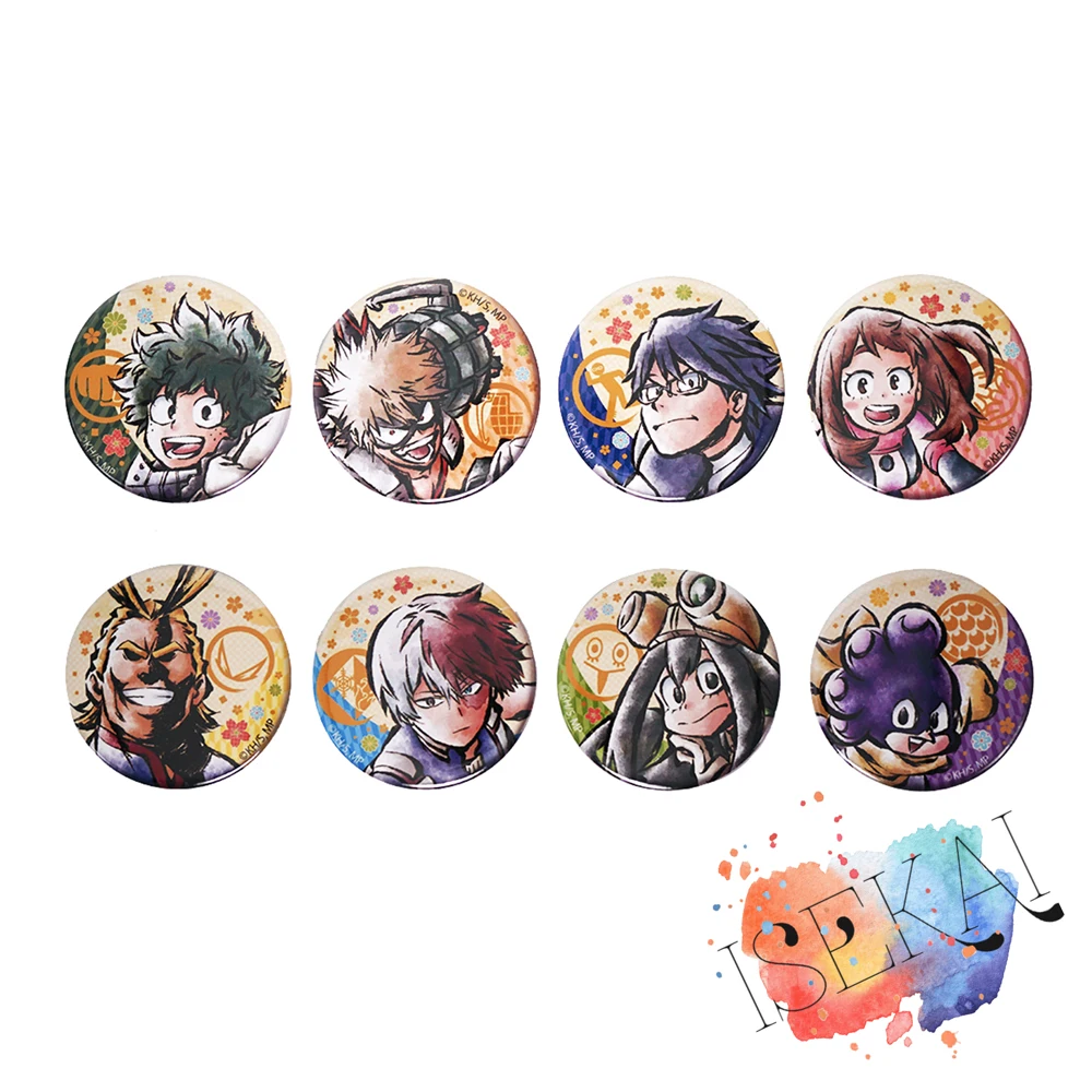 My Hero Academia Anime Boku No Hero Academia Chirimen hojalata insignia ...