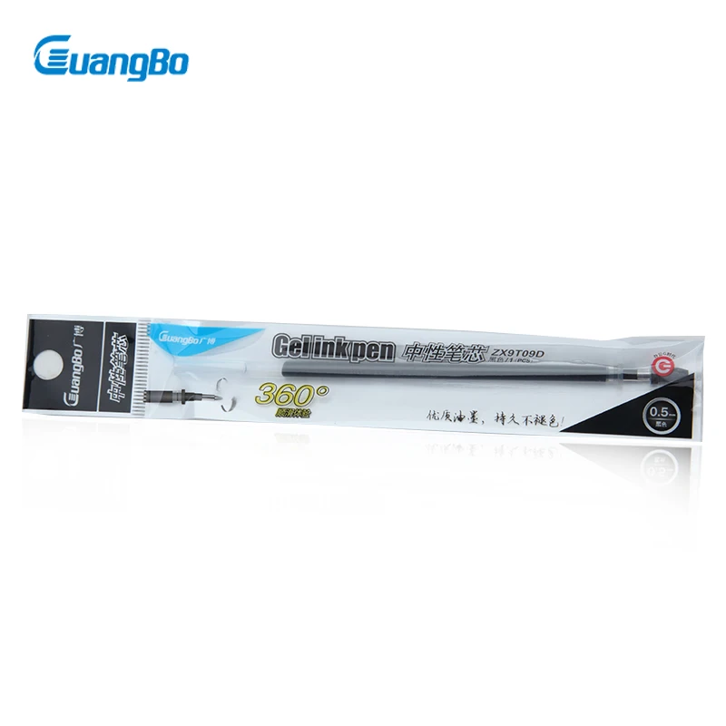 Guangbo Gel Ink Pen Refill 20 Pcs/Box 0.5 mm Black Color Simple High ...