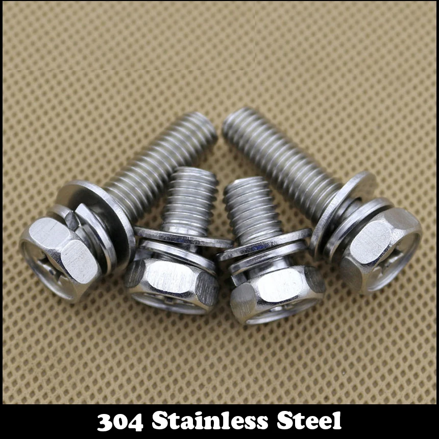 M6 M6*25/30/35/40/50 M6x25/30/35/40/50 304 Stainless Steel ss Philips ...