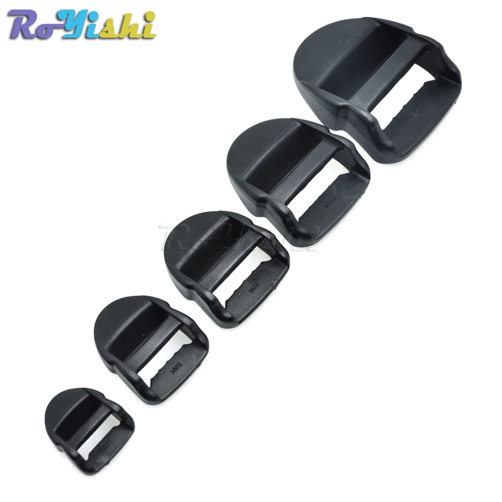 Plastic Ladder Lock Slider Buckles Backpack Straps Black - Buckles ...