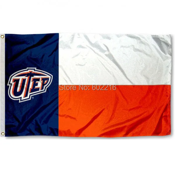 Texas El Paso Miners Utep Logo Outdoor Large College Flag 3x5 - Flags ...