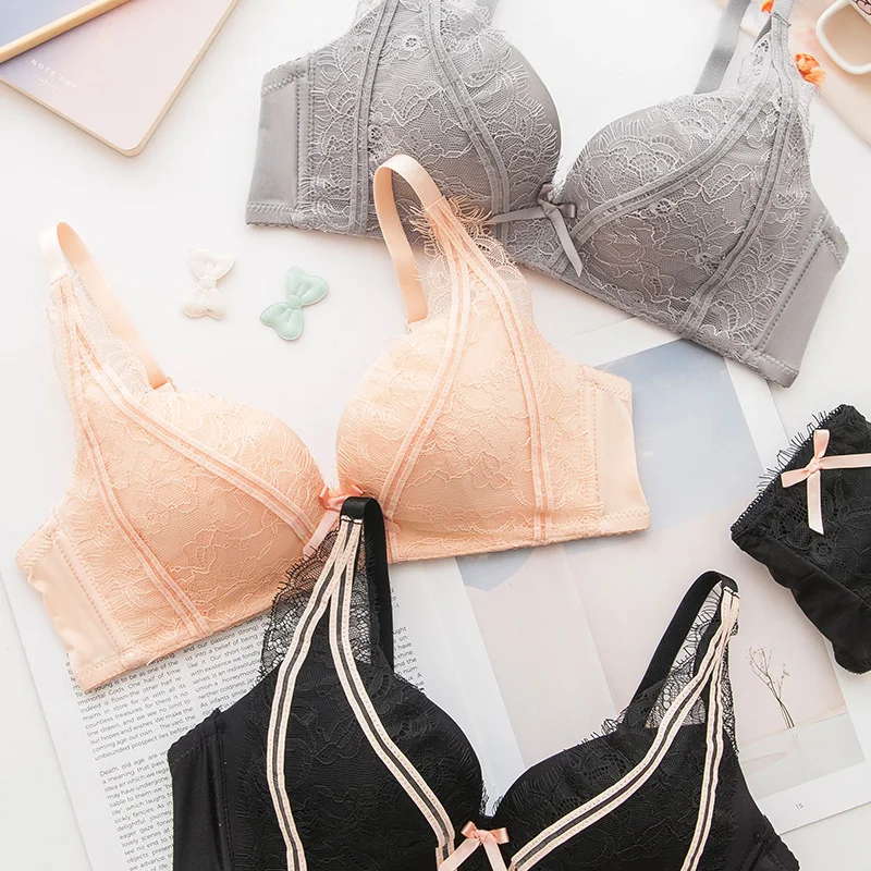 Conjuntos de ropa interior sexy para mujer, sujetador sin costuras de ...