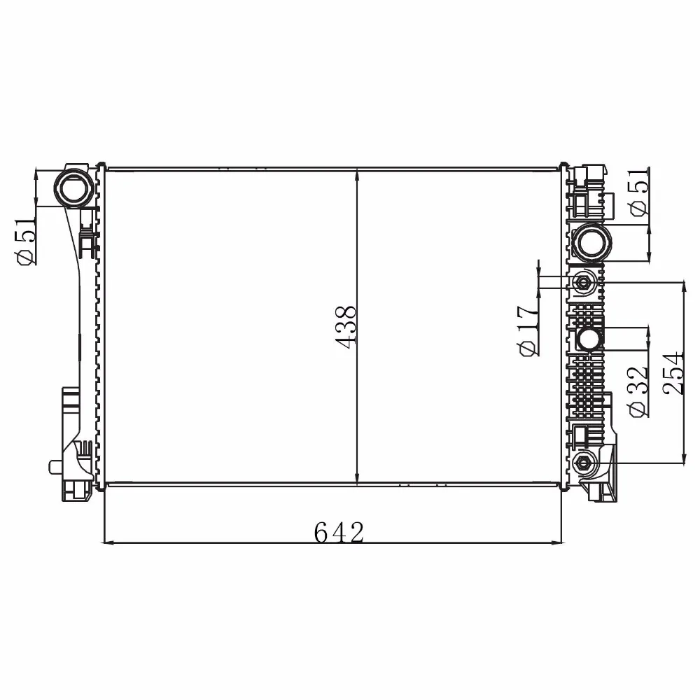 Автомобильный охладитель водяного охлаждения радиатора для Mercedes ...