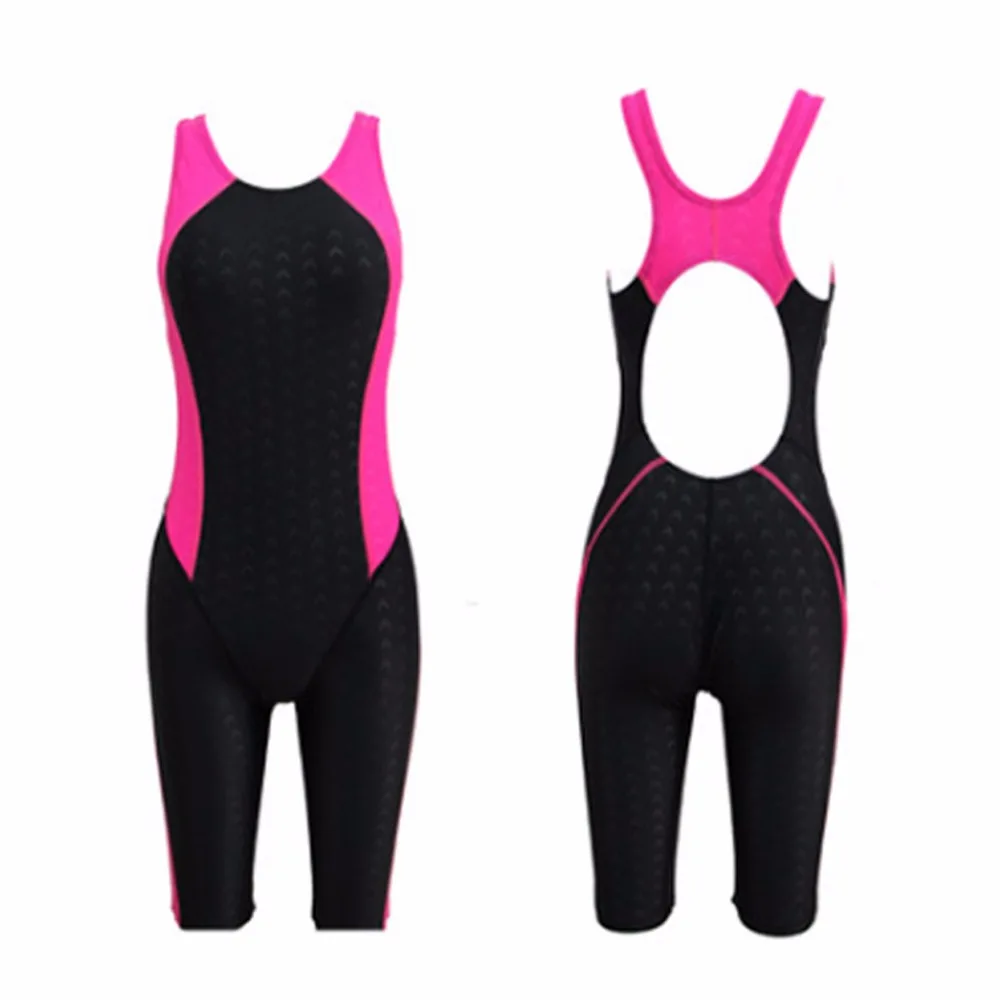 SALE 2018 Women Neck to Knee Competition Swimsuit Racing Suit One Piece ...
