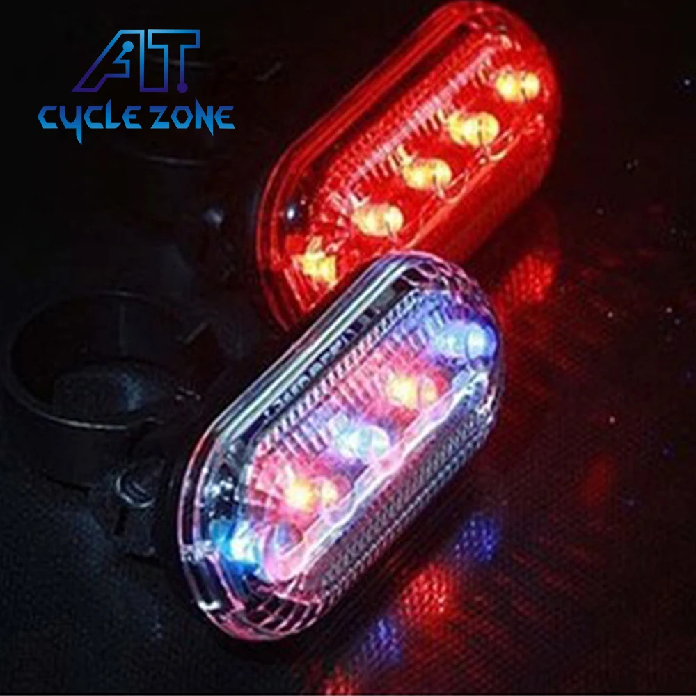 Cycle Zone Ultra Bright 5 LED Rear Safety Cycling Bicycle Warning Light ...