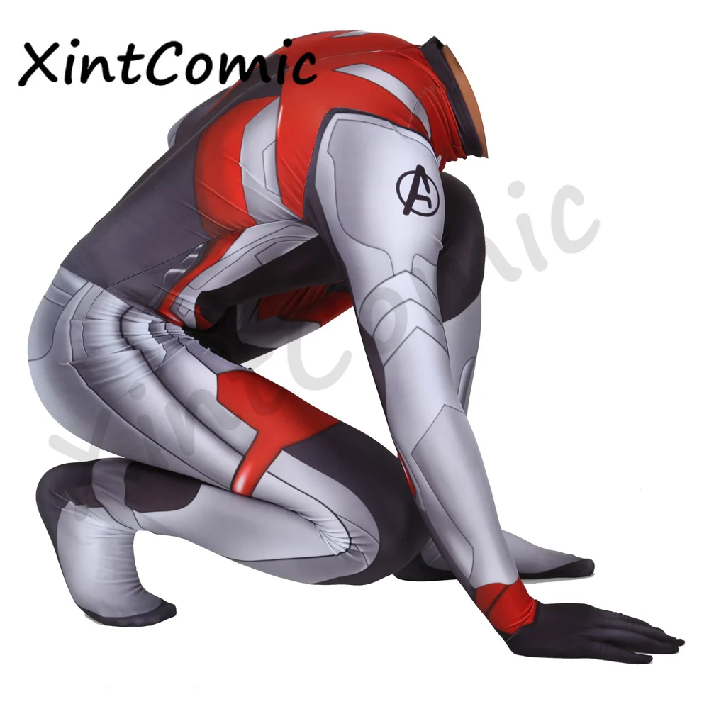Avengers Endgame Quantum Realm Costume Captain Marvel Cosplay Captain ...