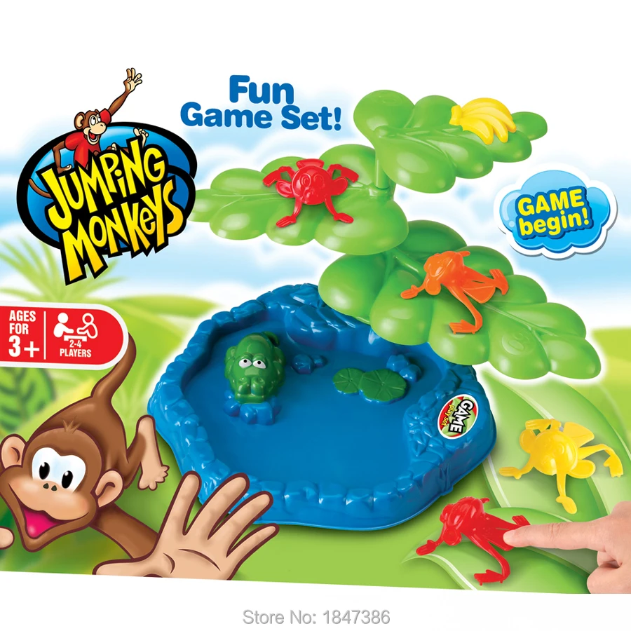 Parent child Interaction Puzzle Jumping Monkeys play set with 9 Pack ...