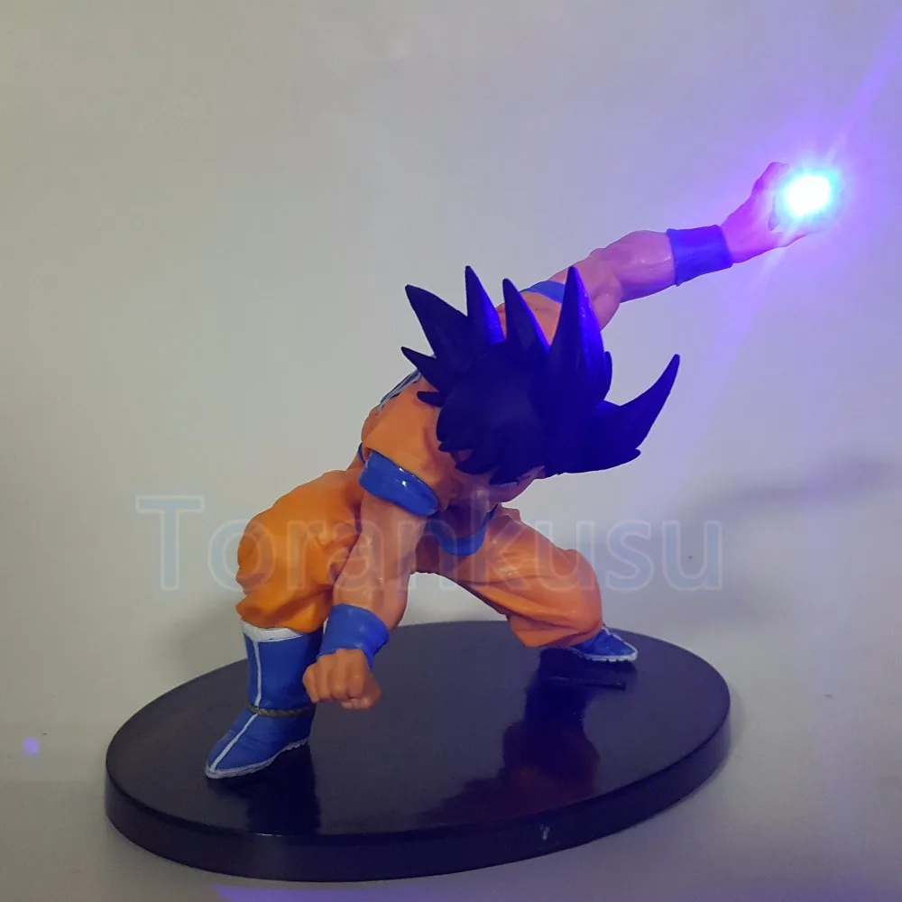 Dragon Ball Z Action Figure Son Goku Kamehameha Led Light Diy Display ...