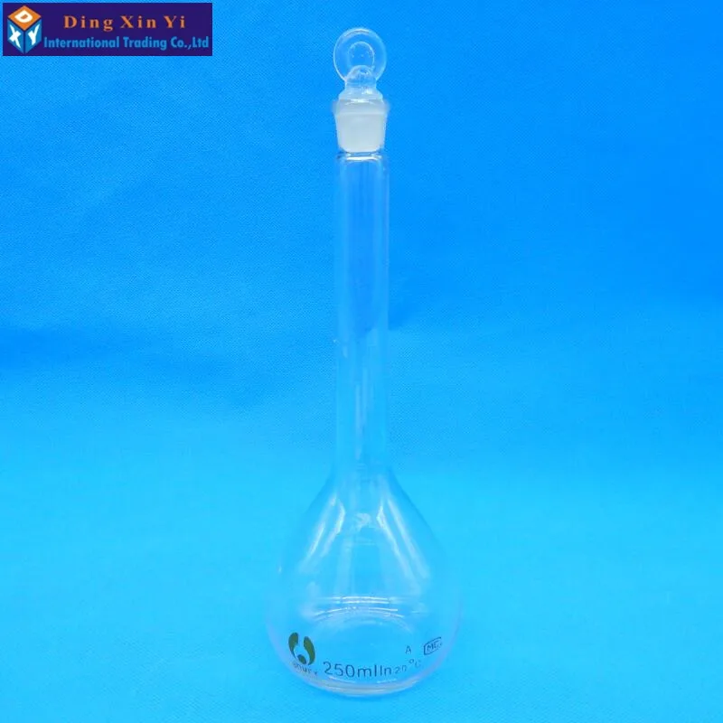 250ml Transparent Volumetric Flask Flint Glass Flask Volumetric ...