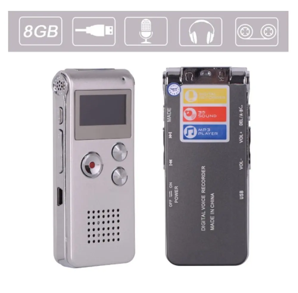 Mini Digital Voice Sound Recorder Audio 8G Pen MP3 USB Professional ...