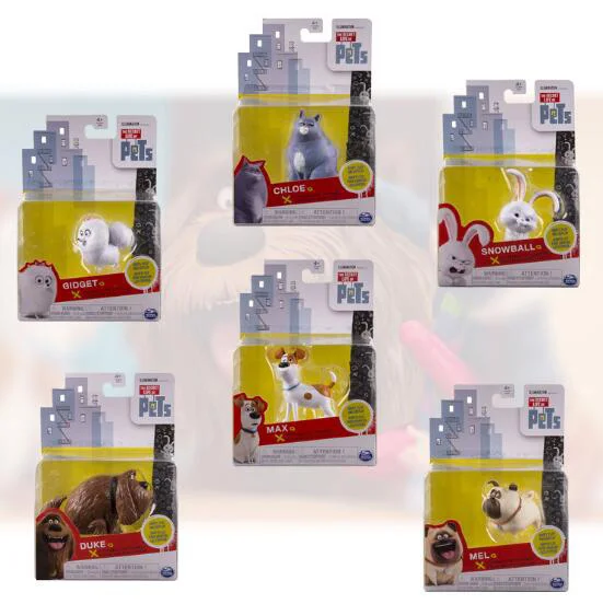 Movie Toys 1pcs Snowball Gidget Max Duke Chloe Dog Rabbit Action Figure ...