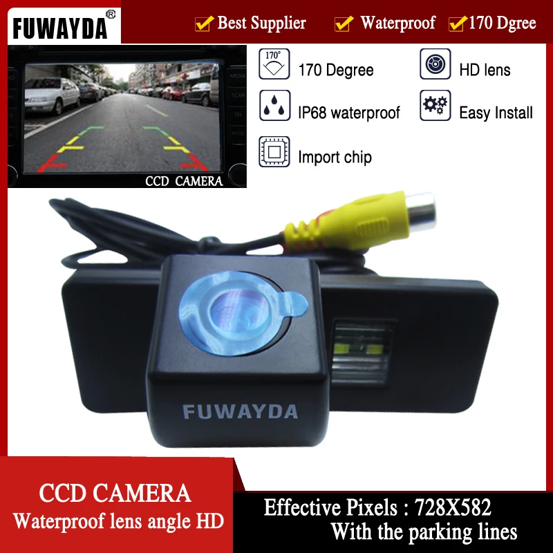 Fuwayda-Ccd-Chip-Auto-Achteruitrijcamera-Backup-Achteruit-Inparkeren ...