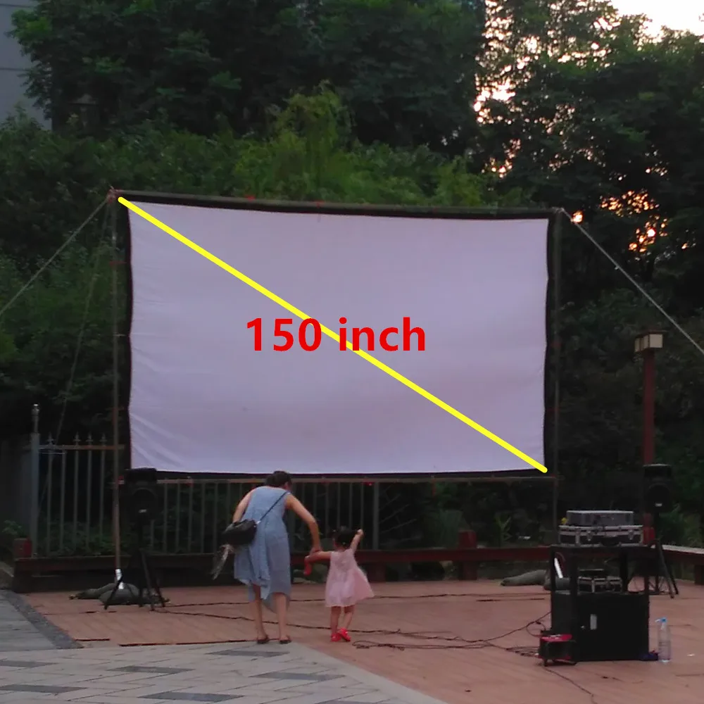 High Quality Canvas Screen 150 Inches Projector Screens 3D Movie ...