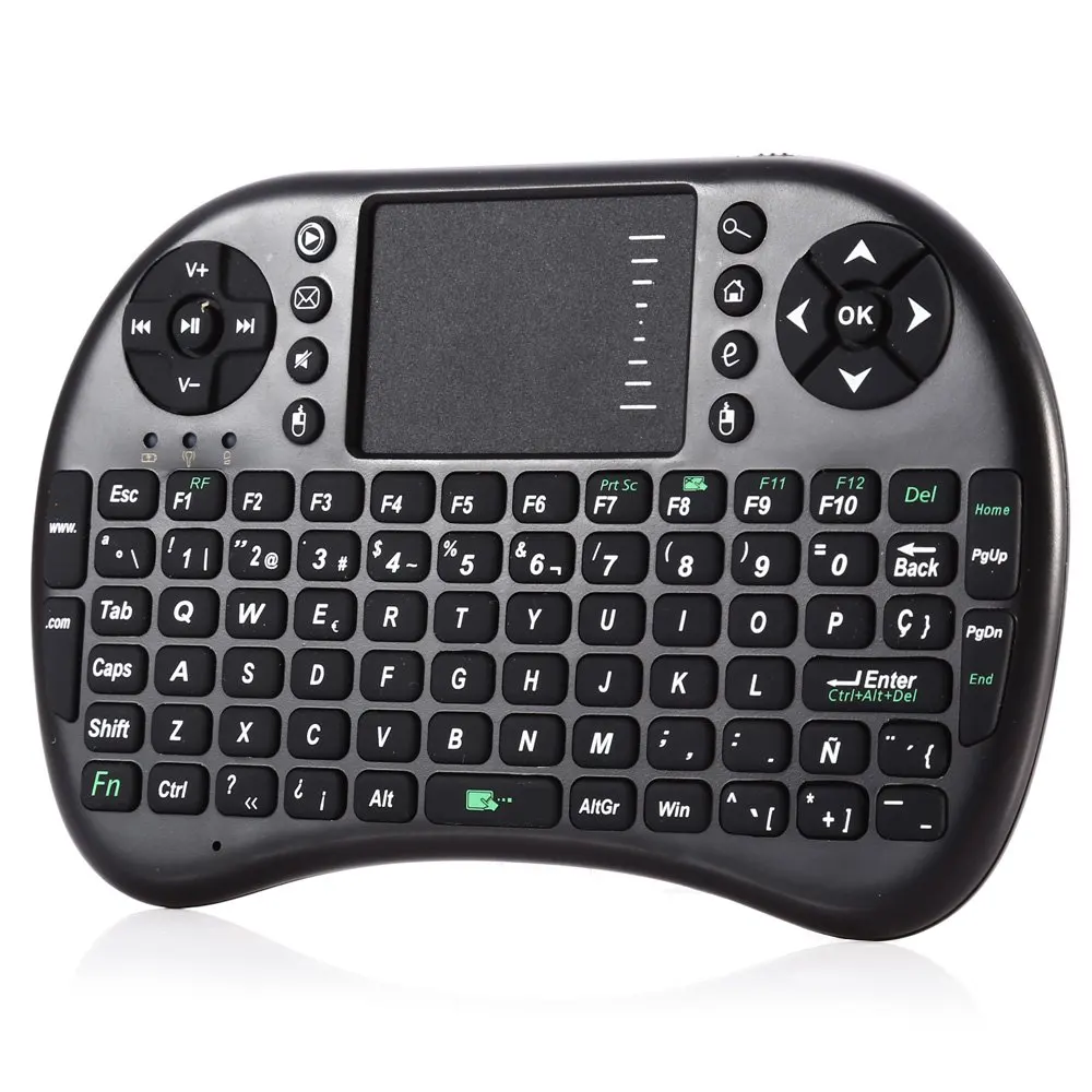 UKB 500 RF Mini 2.4GHz Wireless Spanish Keyboard Professional Typing ...