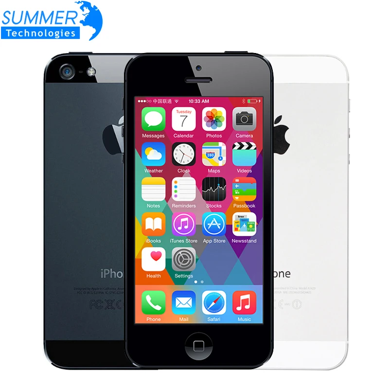 iPhone5 Original Unlocked Apple iPhone 5 Mobile Phone 4" 1G/16GB Used ...