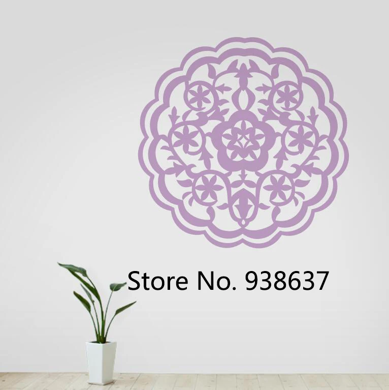 Marroquino flor decalque da parede criativo decoração de casa à prova ...
