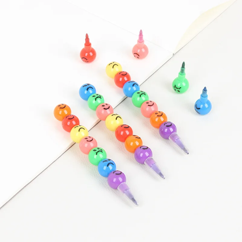 2019 3 pièces réel matériel Escolar mignon dessin animé crayon sept ...