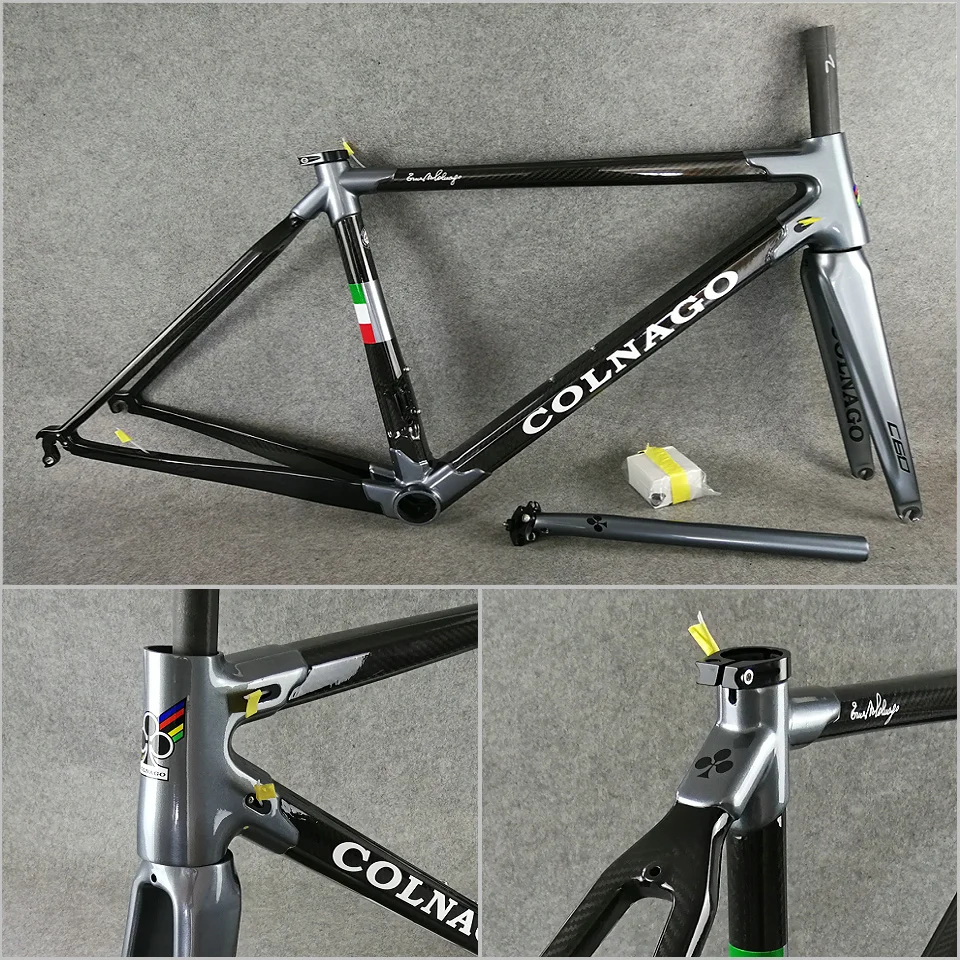 Черно-серый окрашенный CARROWTER T1000 3K глянцевый/матовый Colnago C60 ...