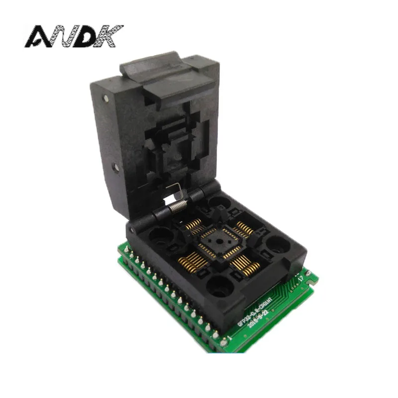 QFP Programmer socket Pin Pitch 0.8mm IC Body Size 7x7mm Test Socket ...