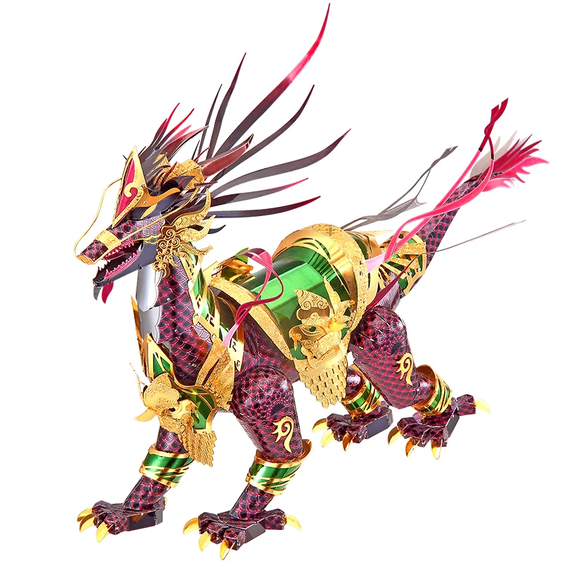 2018 Piececool 3D Metal Puzzle Auspicious Kirin Model DIY Laser Cut 