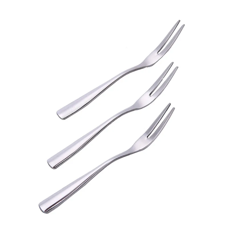 Durable Stainless Steel Fruit Fork Cutlery Dessert Fruit Forks For ...