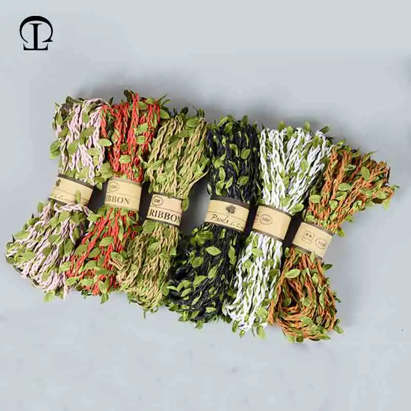 2019 New 5m Diy Arrival Leaf Rope Natural Hessian Jute Twine Rope ...