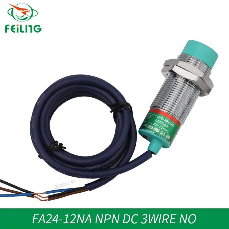 DC 6 36VDC 3 THREE wire NPN NO 12mm distance measuring Inductive ...