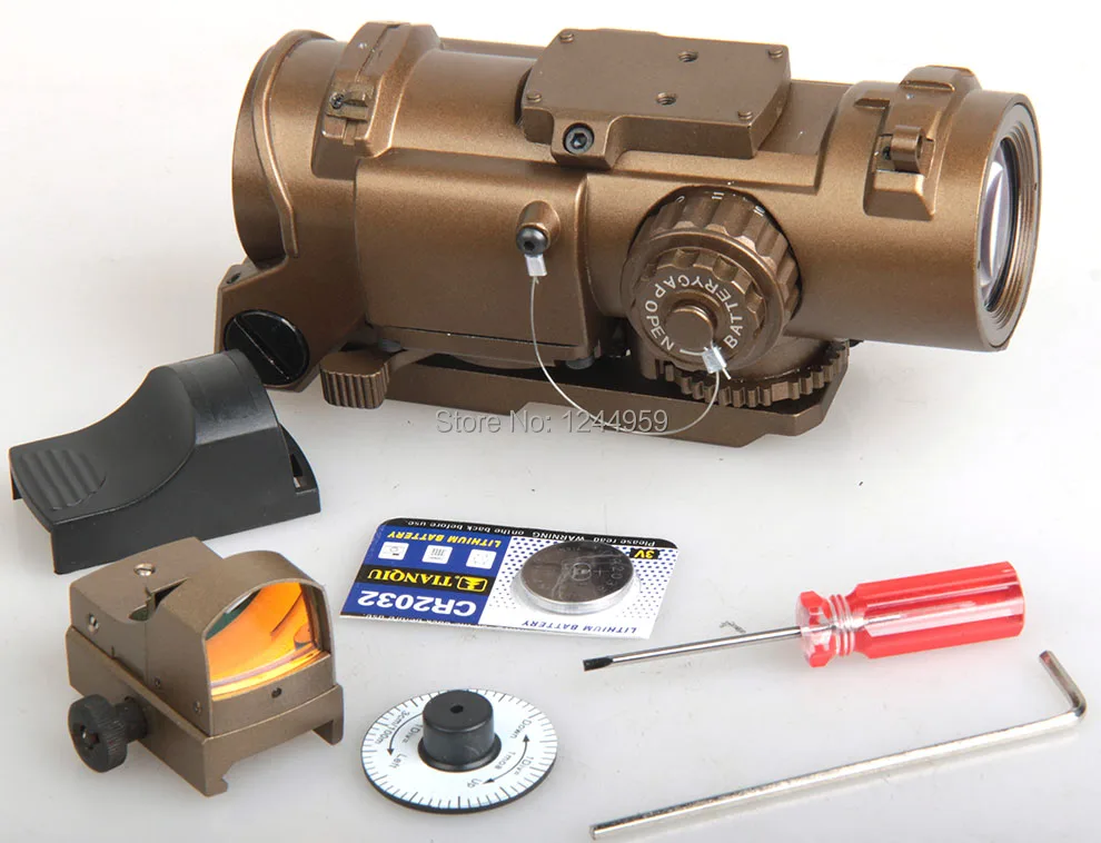 Freeship Elcan SOCOM Specter DR 4X32 F W/ Auto Reflex Red Dot scope ...