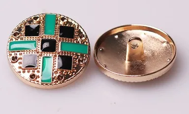 10 pieces New High grade metal Gold Drip oil jacket buttons Accessories ...