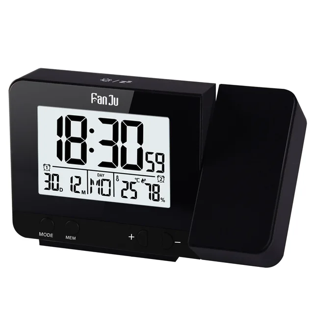 FanJu Clock Desk Table Watch led Digital Snooze Alarm Backlight ...