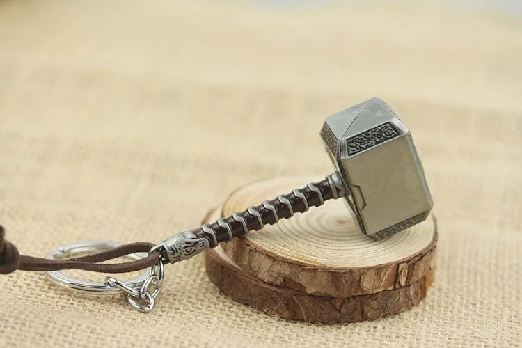 Marvel Avengers mjolnir Thor Hamer Sleutelhanger Nieuwe Pewter ...