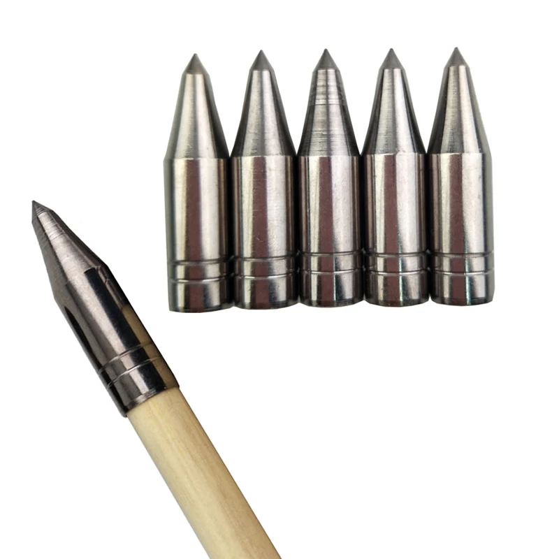 12pcs Target Broadhead 8mm Field Arrow Tips Point Archery Hunting ...