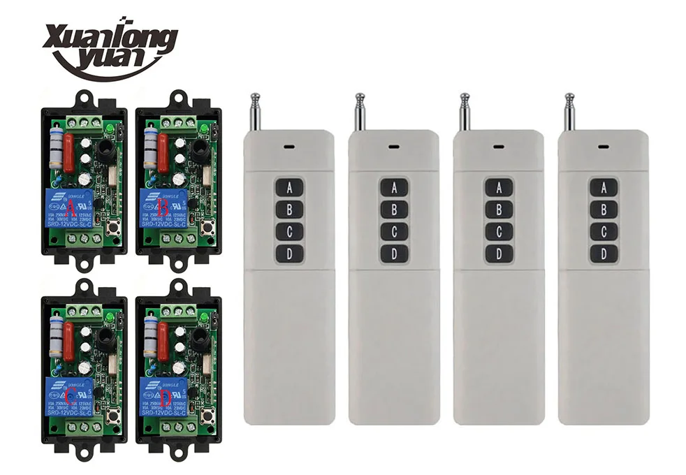 xuanlongyuan 3000M Long Range AC220V 1CH RF Wireless Remote Control ...