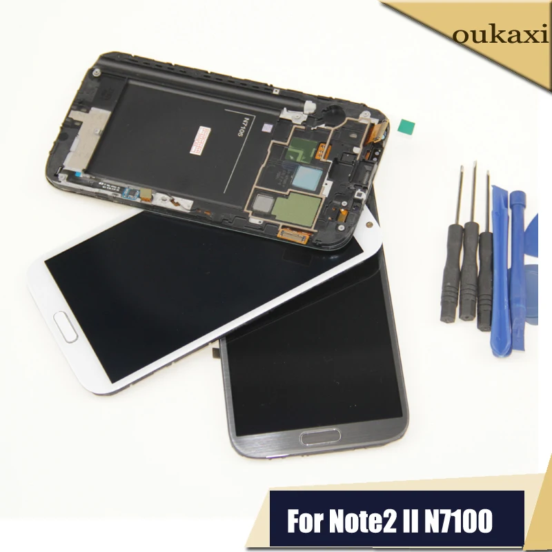 Tela lcd, digitalizadora, touch screen, com moldura e botão de início ...