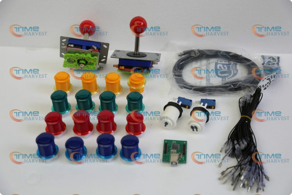 Arcade Parts Bundles Kit With Joystick,pushbutton,microswitch,2 Player ...