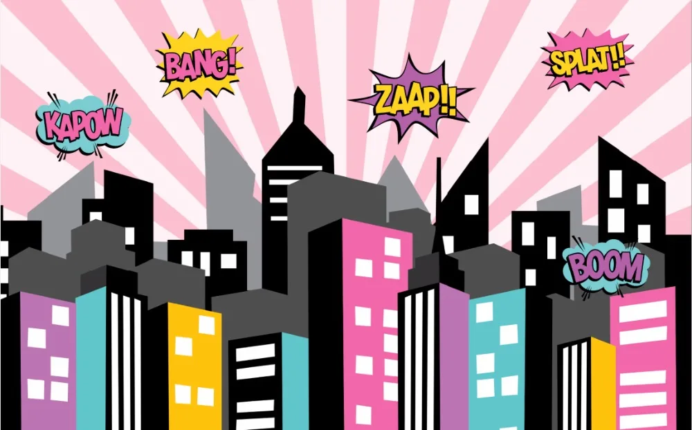 Pink And Black Superhero Backgrounds