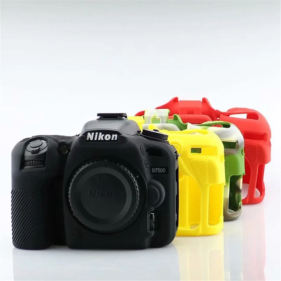 Best Soft Silicone Camera Body Cover For Nikon D7500 Armor Skin Case ...