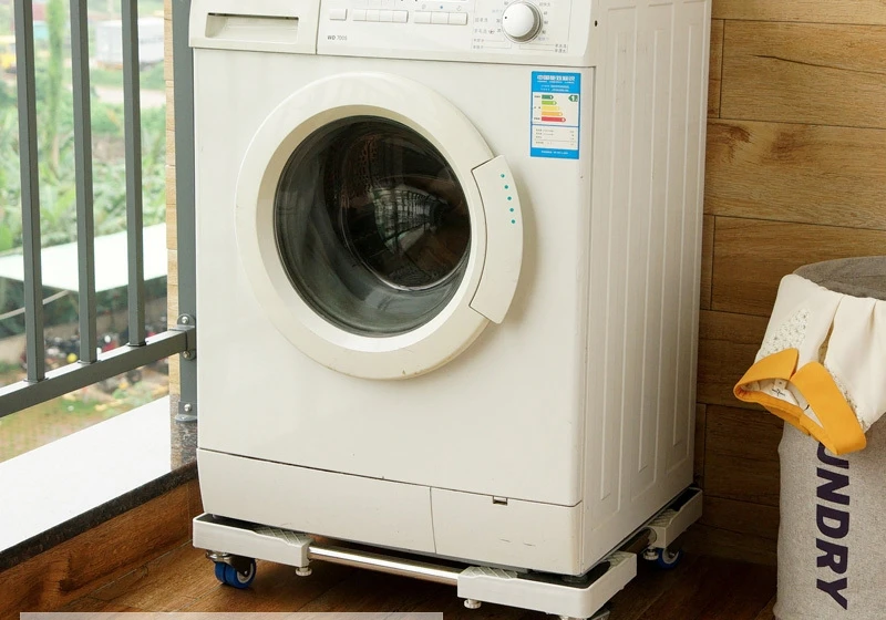 Bathroom Shelves washing machine frame bracket base tray with movable ...