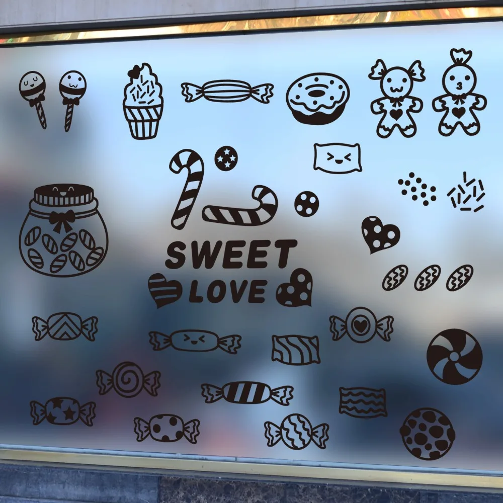 Candy Shop Wall Sticker Home Decor Baby Nursery Room Decal vinyl Kids ...